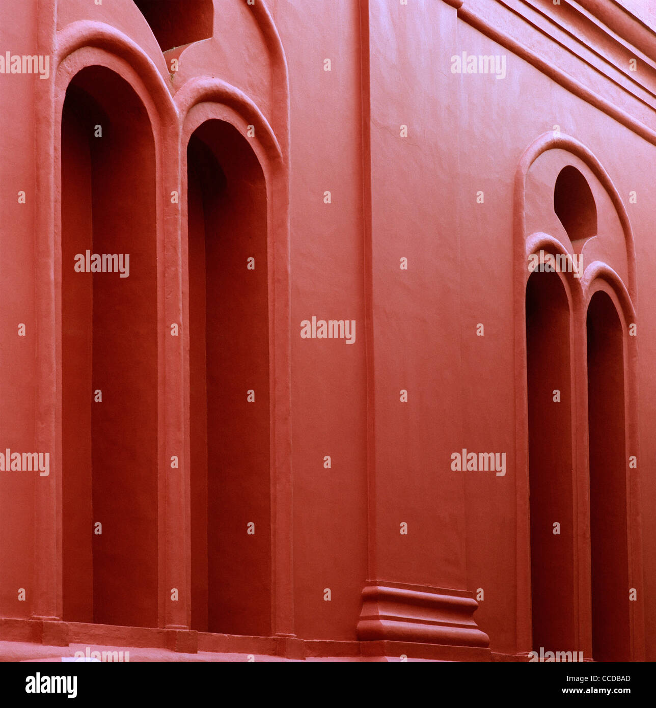 Red building of Christ Church in Dutch Square in Malacca Melaka in ...