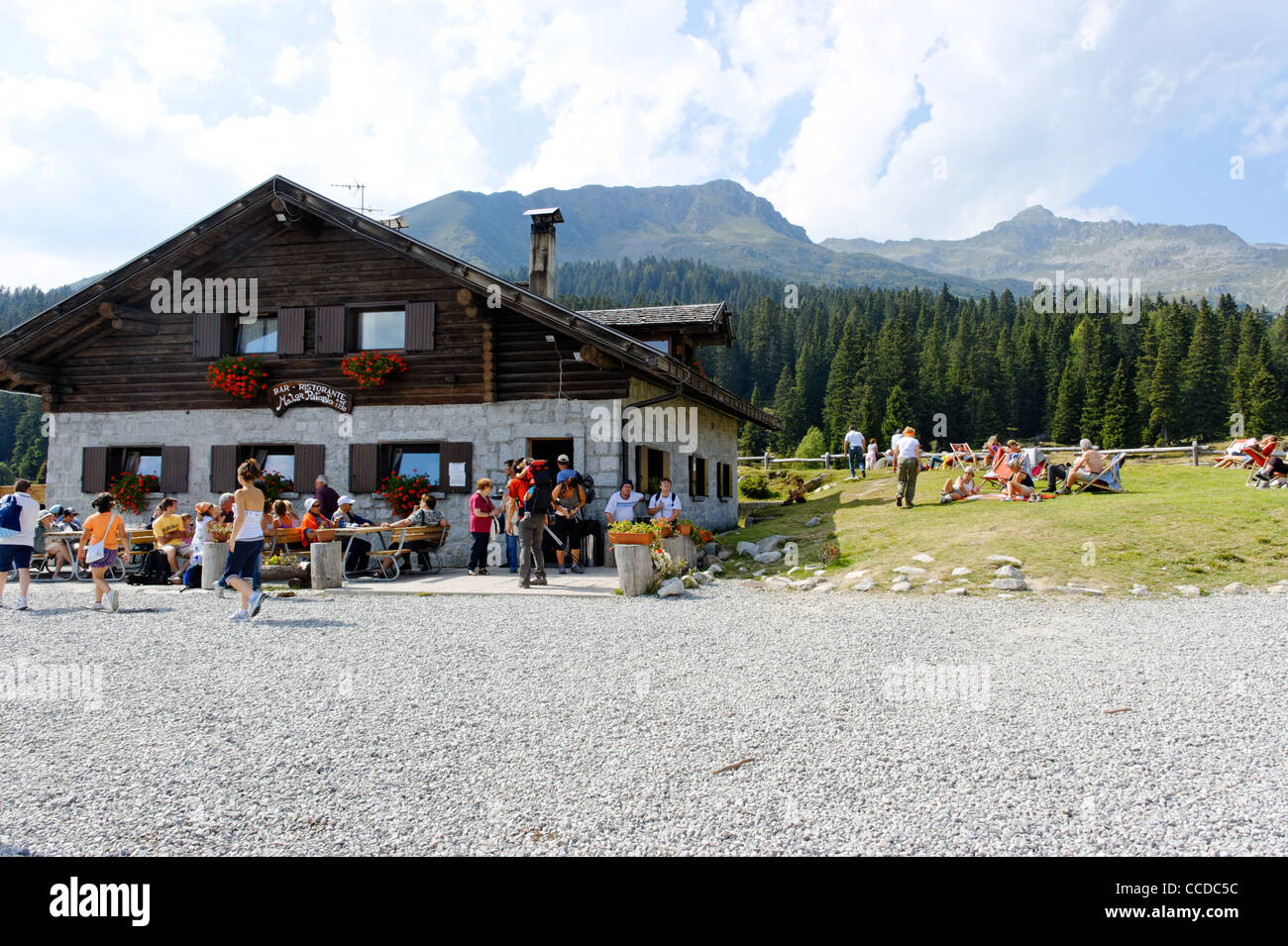 Malga Ritorto mountain hut, Madonna di Campiglio, Trentino Alto Adige ...
