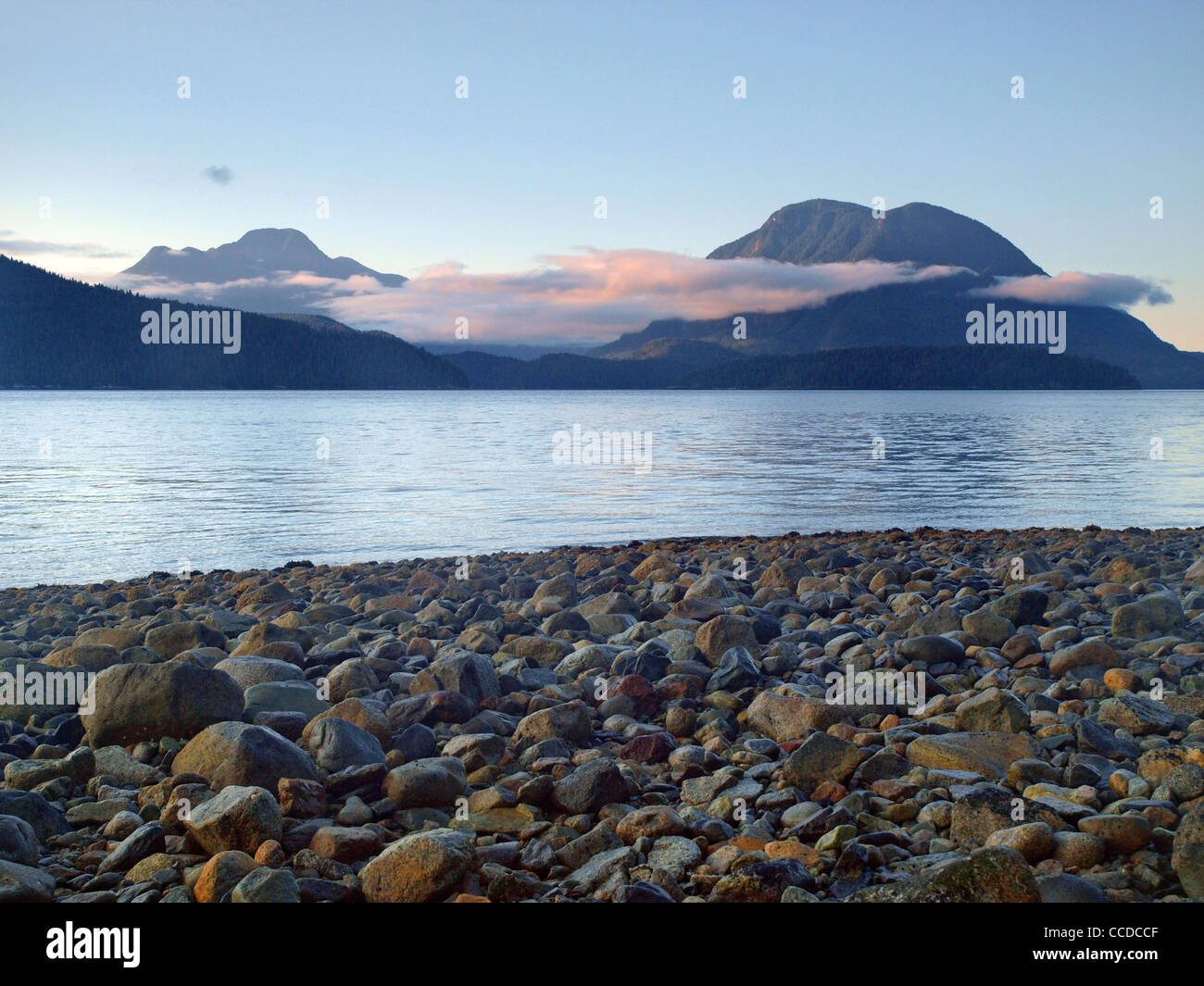 dawn on Toba Inlet, British Columbia Canada Stock Photo - Alamy