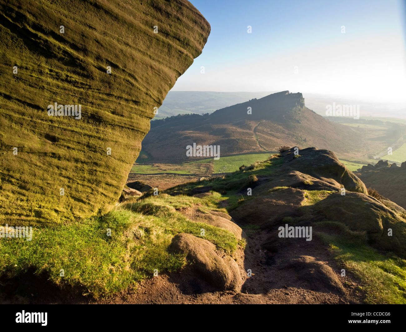 Hen Cloud from The Roaches, Peak District National Park, uk Stock Photo ...