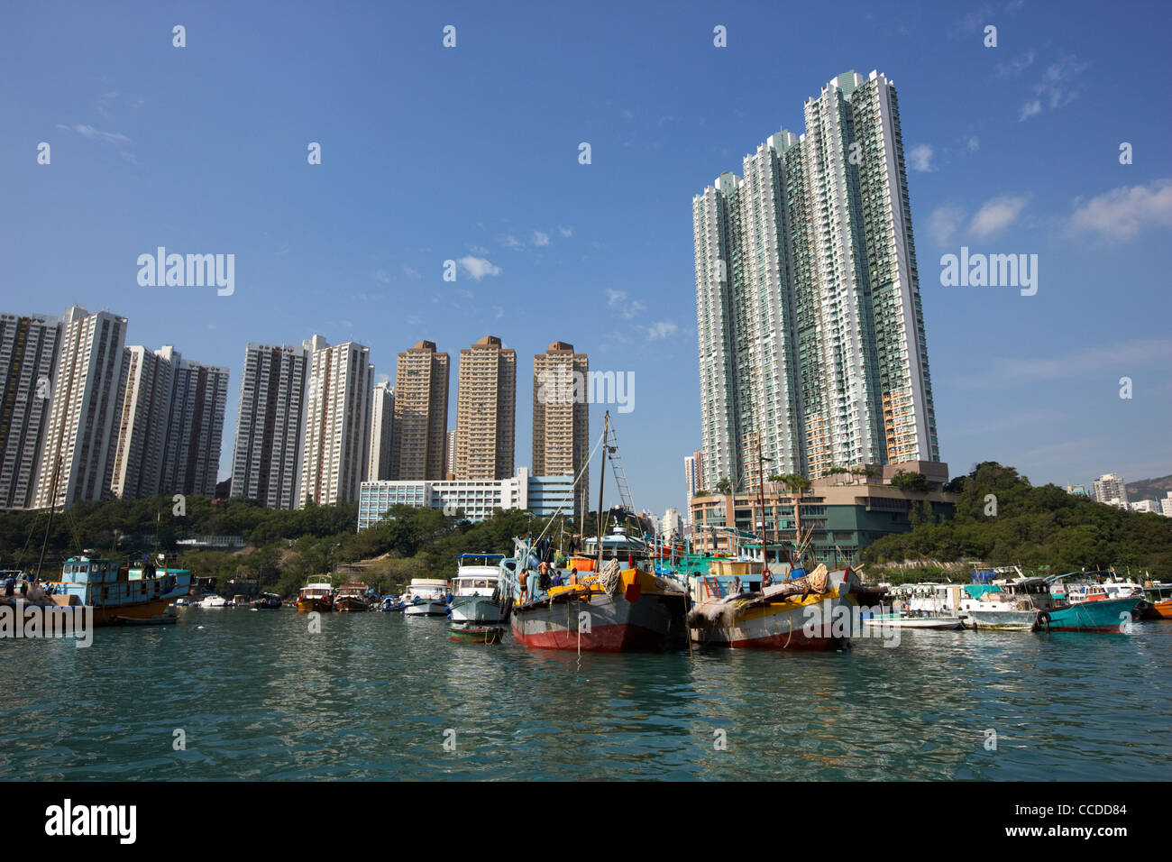 sham wan towers ap lei chau in aberdeen harbour hong kong hksar china ...