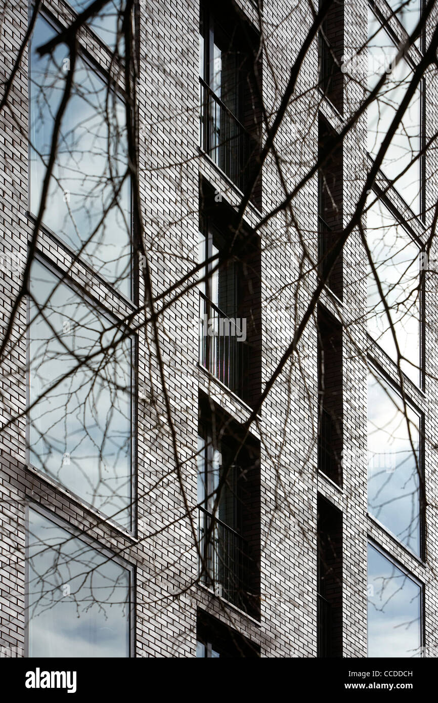 The Brick-Faced Structure Presents A Strongly Articulated Profile ...