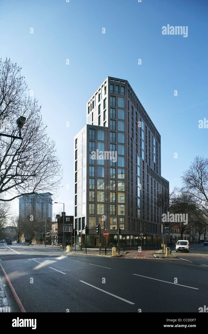 The Brick-Faced Structure Presents A Strongly Articulated Profile ...