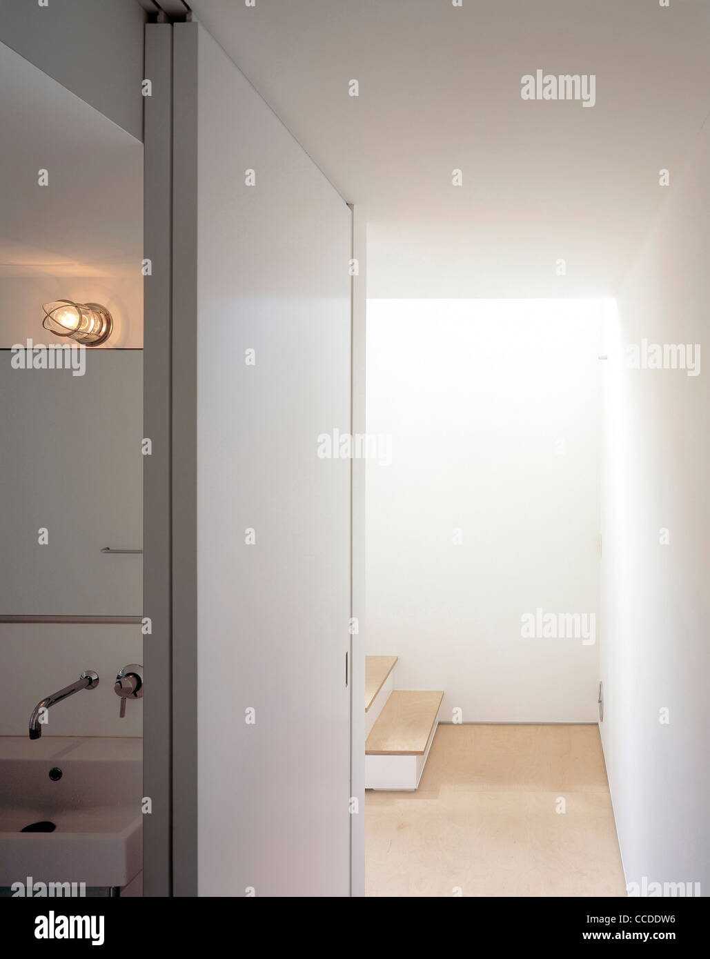 BIG WINDOW HOUSE INTERIOR VIEW ON LOWER LEVEL Stock Photo - Alamy