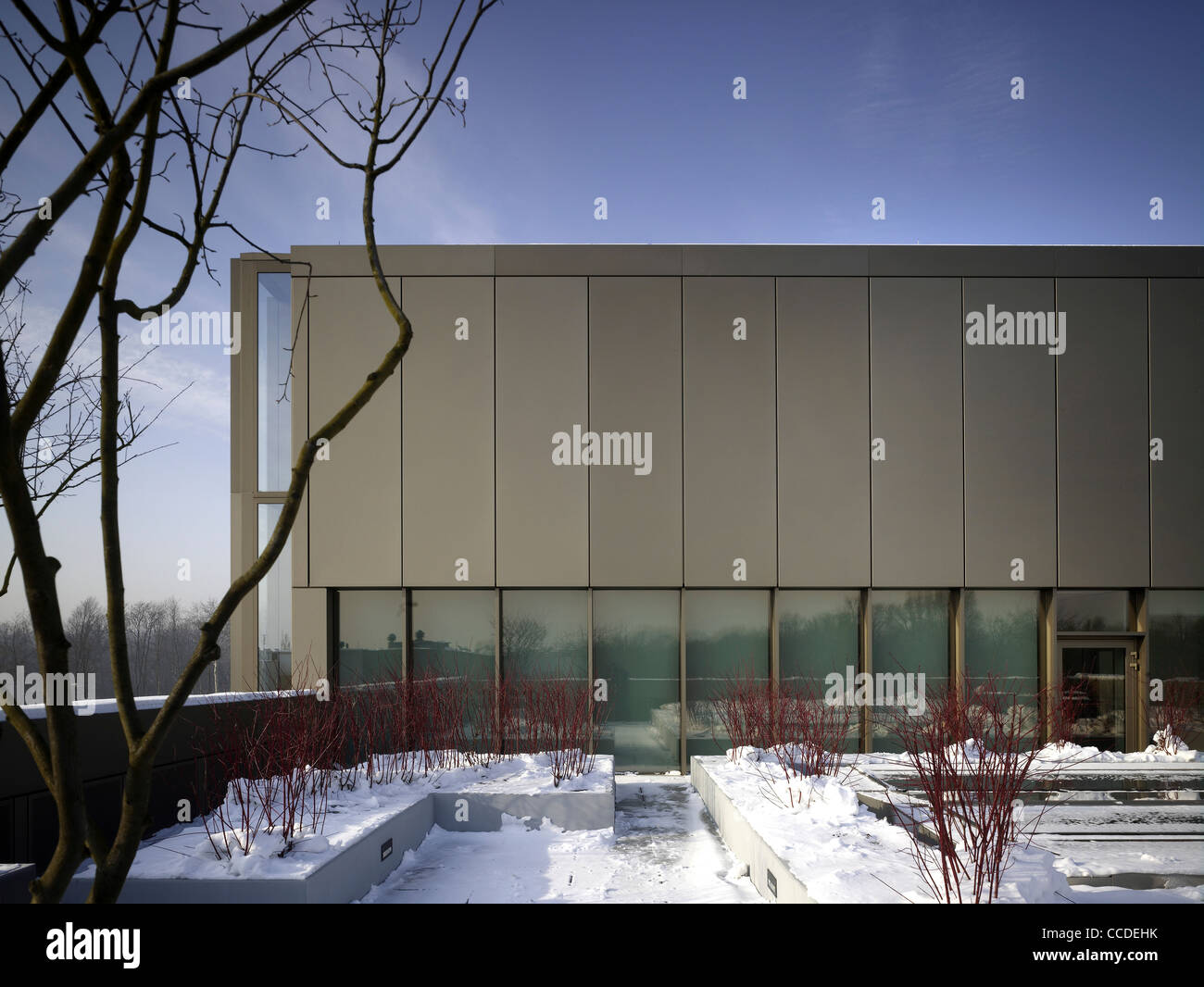 british embassy tony fretton warsaw 2009 poland Stock Photo - Alamy