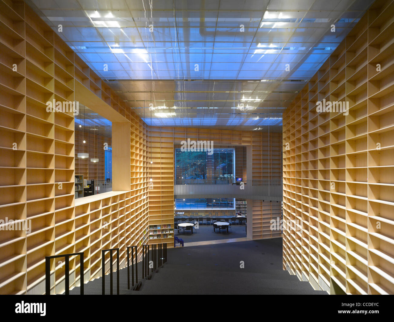 Musashino Art University Library, Tokyo, Japan, 2010 Stock Photo - Alamy