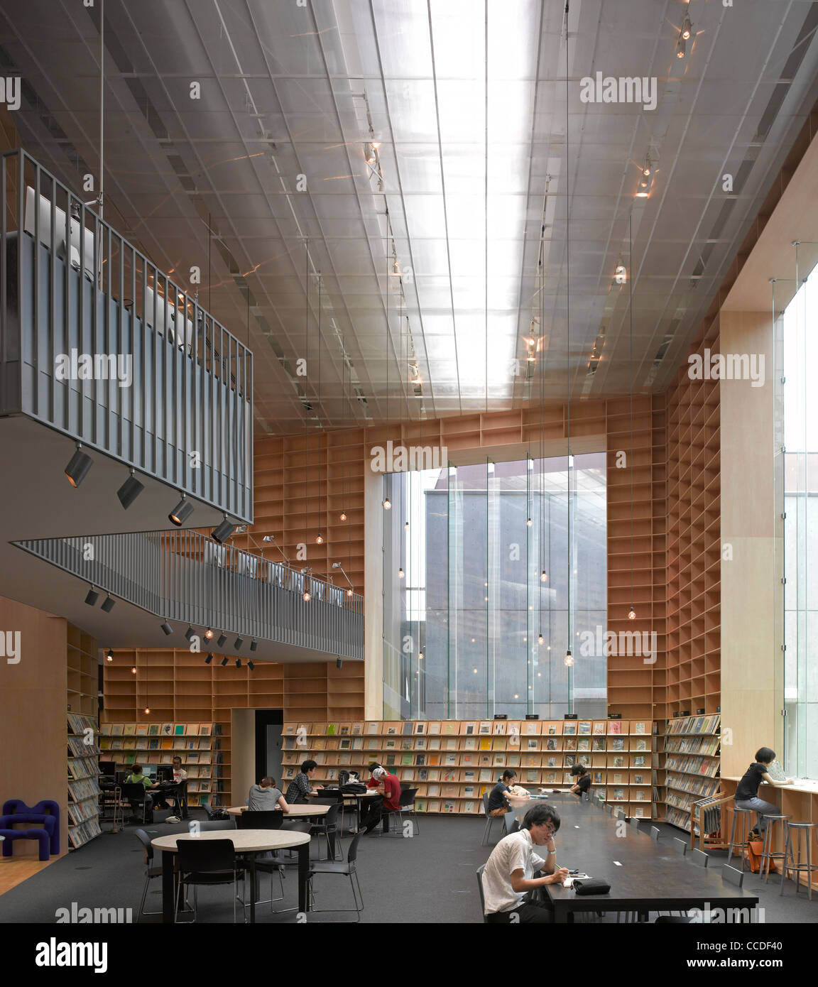 Musashino Art University Library, Tokyo, Japan, 2010 Stock Photo - Alamy