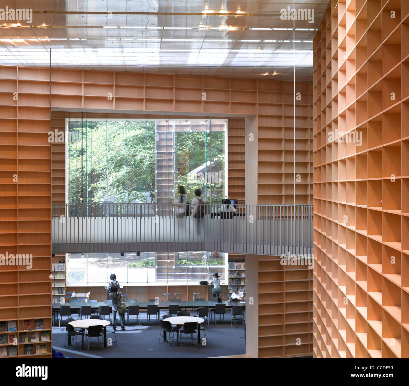 Musashino Art University Library, Tokyo, Japan, 2010 Stock Photo - Alamy