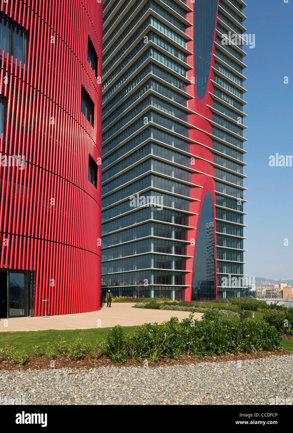 porta fira towers toyo ito barcelona spain 2010 hotel office building ...
