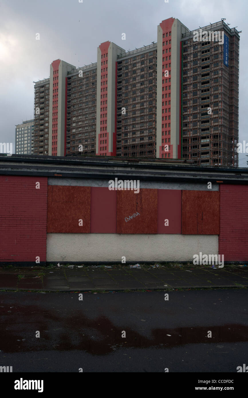 red road flats glasgow Stock Photo - Alamy