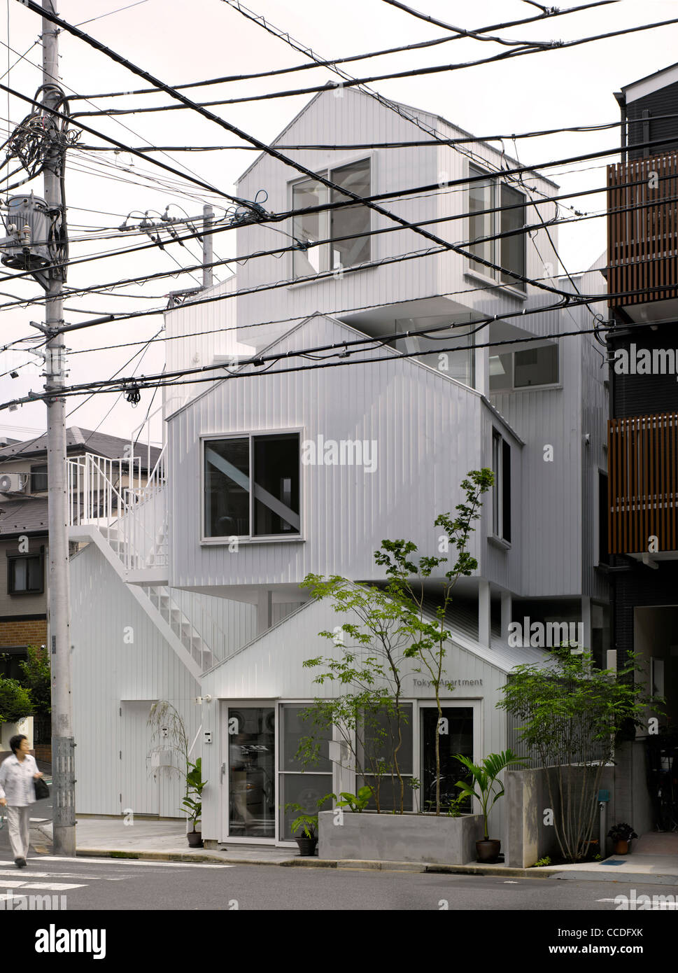 TOKYO APARTMENT JAPAN SOU FUJIMOTO ARCHITECTS-STREET VIEW Stock Photo ...