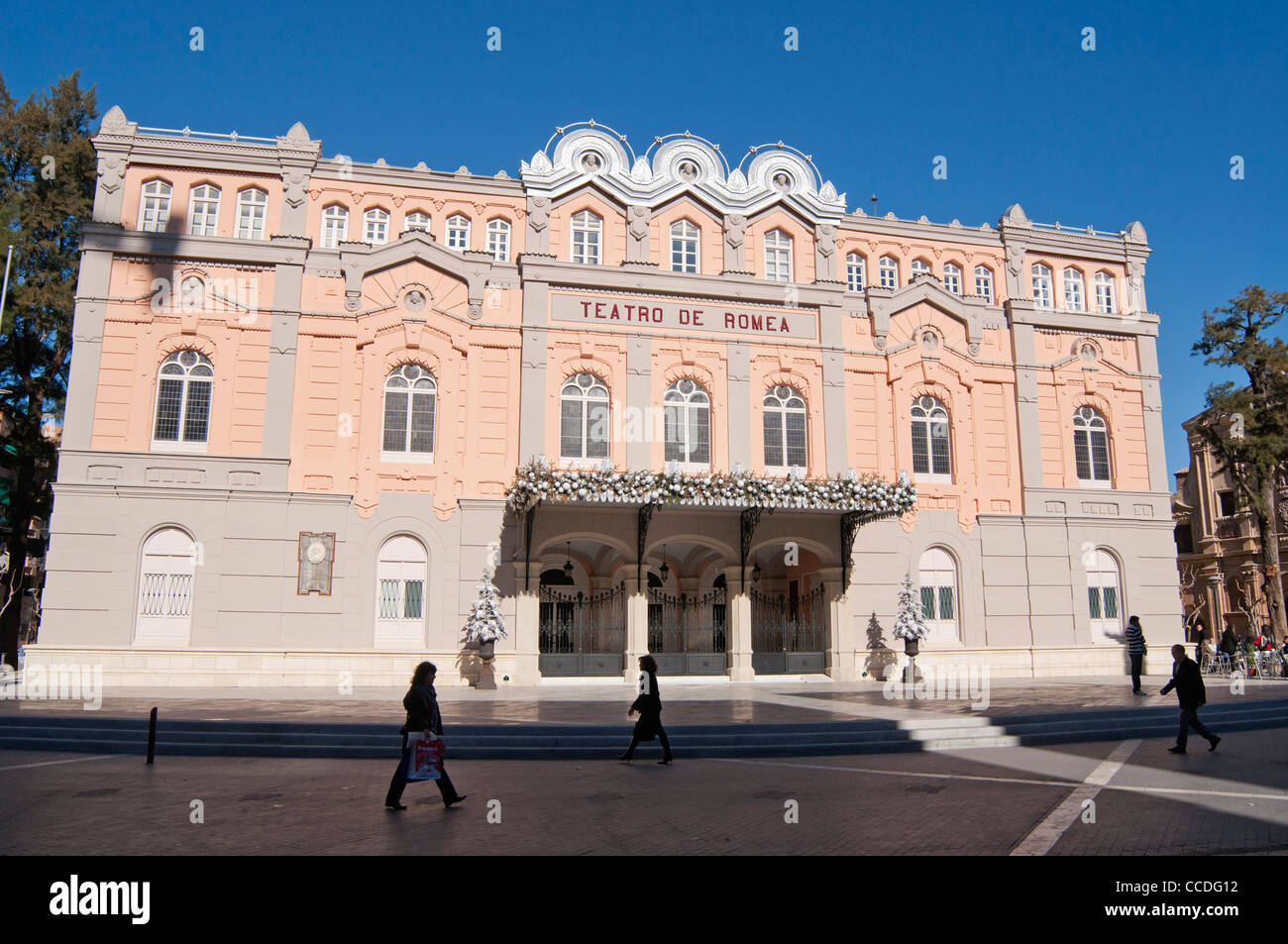 Facade of the Teatro de Romea Murcia, South Eastern Spain Stock Photo ...