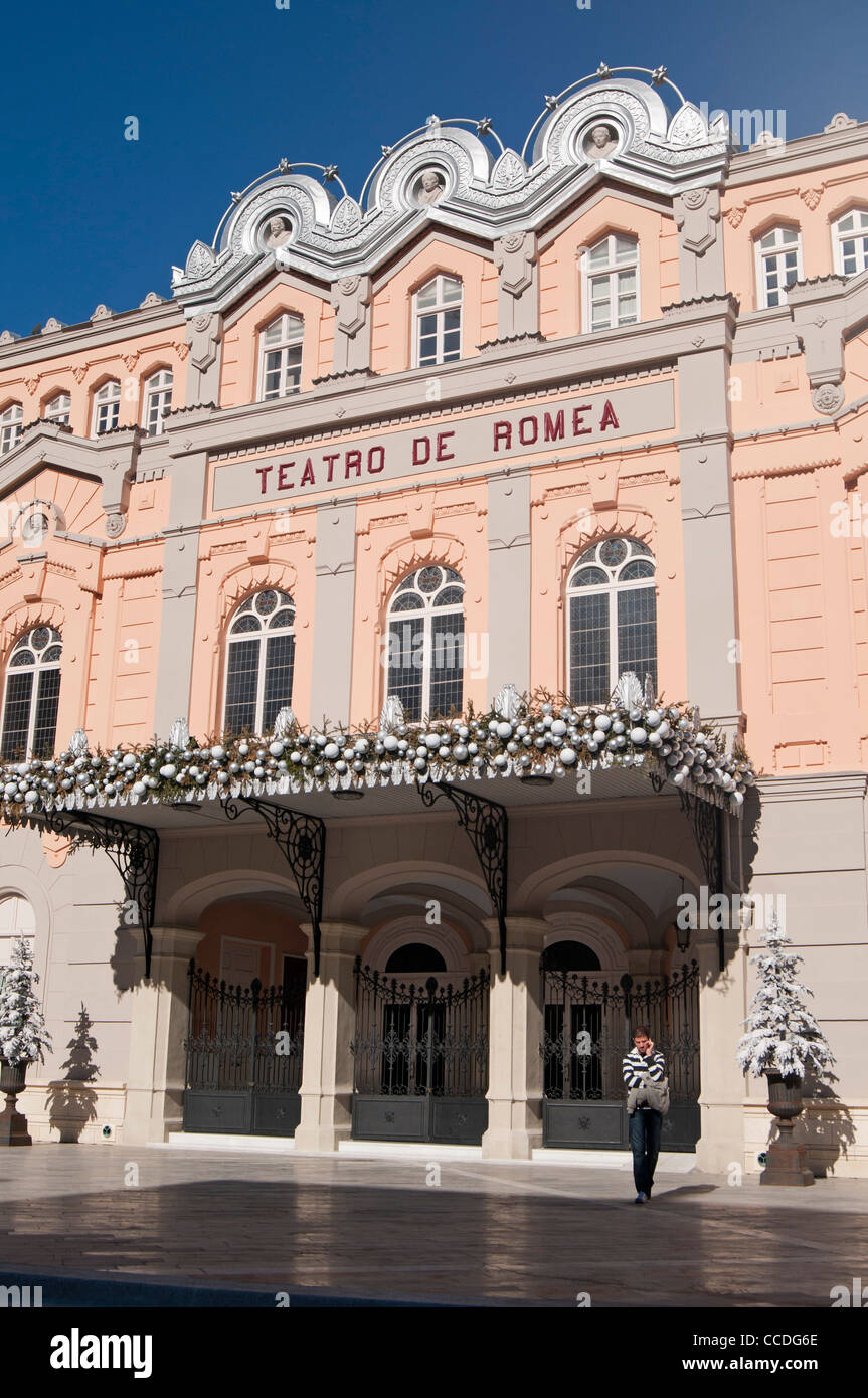 Facade of the Teatro de Romea Murcia, South Eastern Spain Stock Photo ...