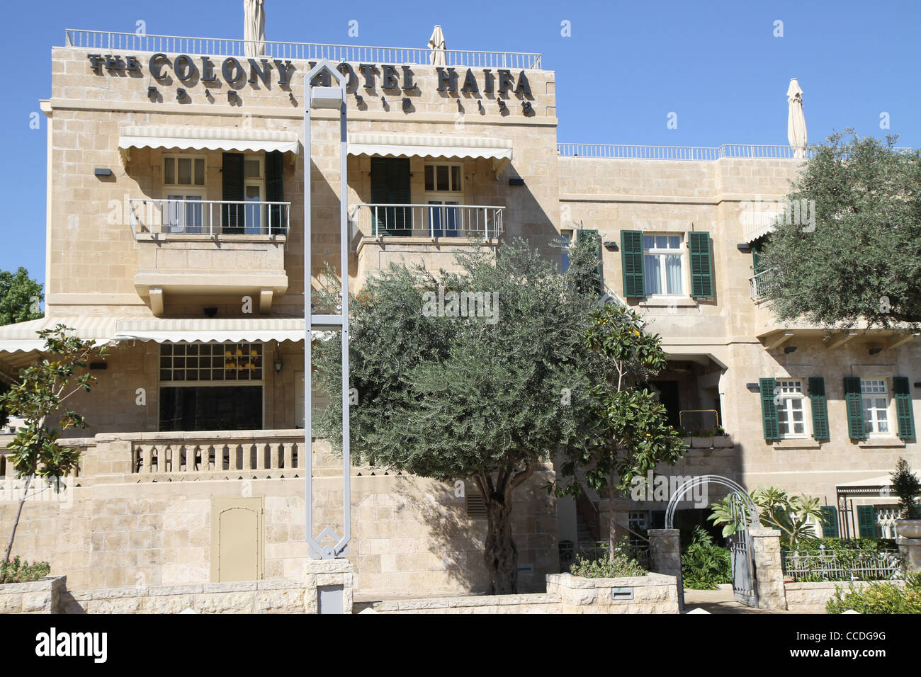 The German colony in Haifa, Israel Stock Photo - Alamy