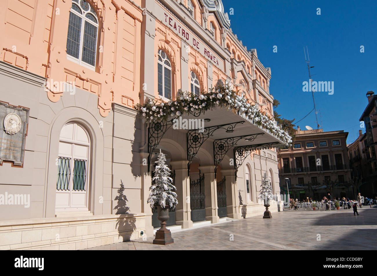 Facade of the Teatro de Romea Murcia, South Eastern Spain Stock Photo ...