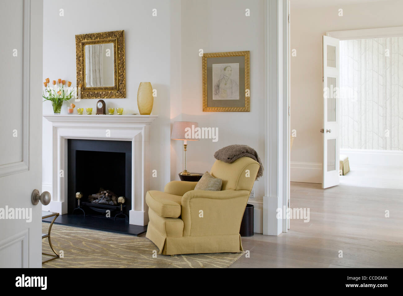 West London Private House 1900s Living room Stock Photo - Alamy