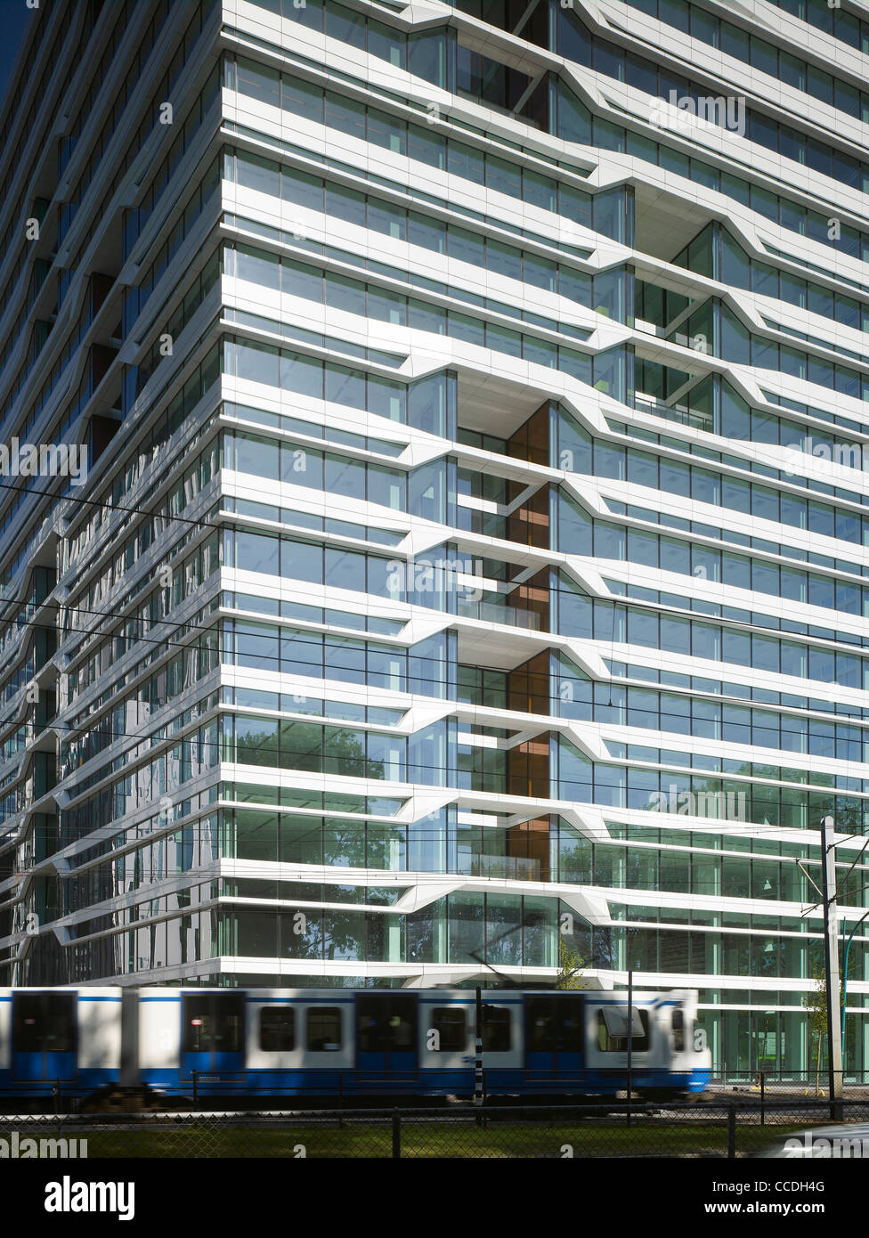 The Unstudio Tower Is Located On The South Axis In Amsterdam, Which ...