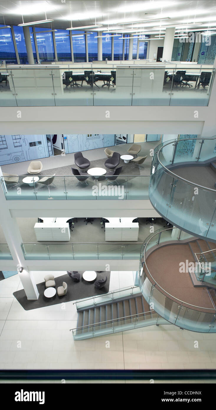 Open plan office interior elevated hi-res stock photography and images ...