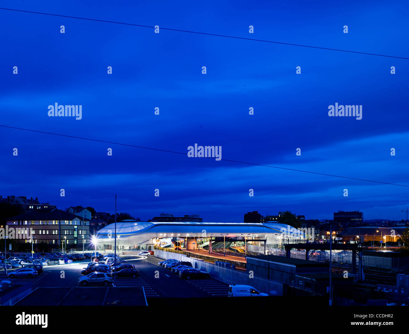 Steel And Glass Bridge Linking Ticket Hall And Entrance To The Station ...