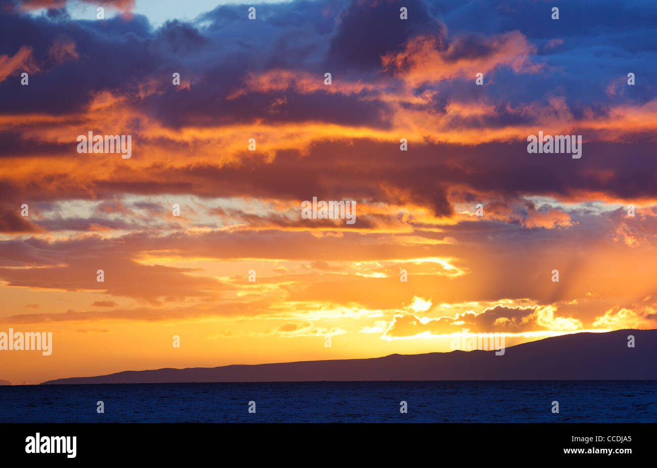 Golden Sunset Clouds Stock Photo - Alamy