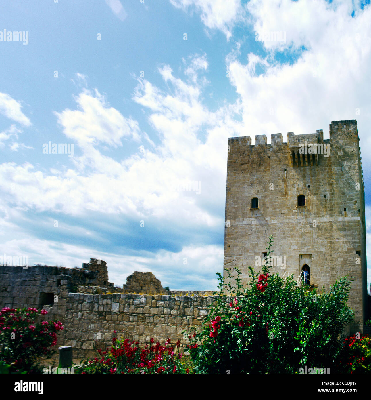 Limassol Cyprus Kolossi Castle Former Crusader Stronghold Present ...