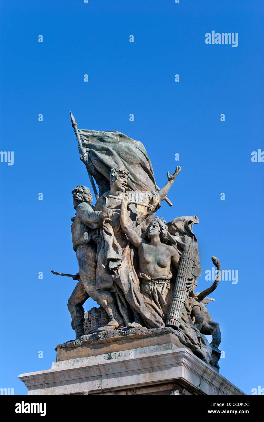 Bronze statue front of Capitolio, Rome, Italy Stock Photo - Alamy