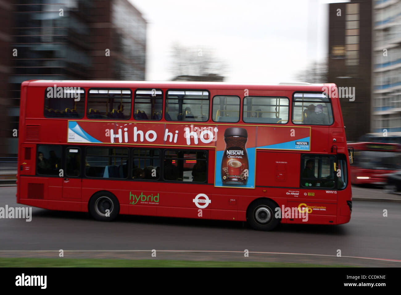 A double decker red London bus Stock Photo - Alamy
