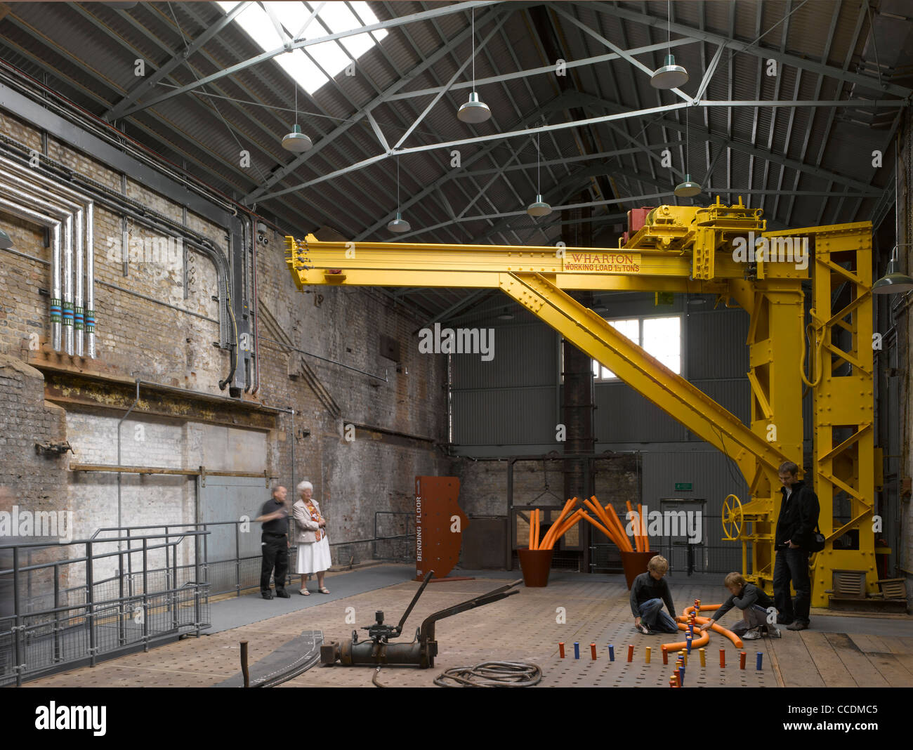 No.1 Smithery, Chatham Historic Dockyard, van Heyningen and Haward Architects, pipe bending ...
