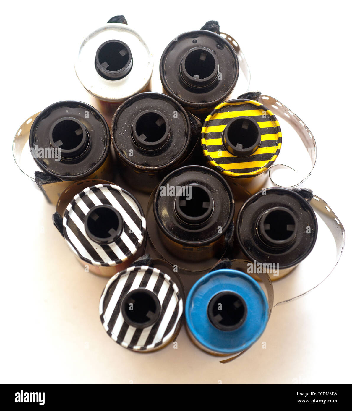 An assortment of vintage and current rolls of Eastman Kodak film Stock ...