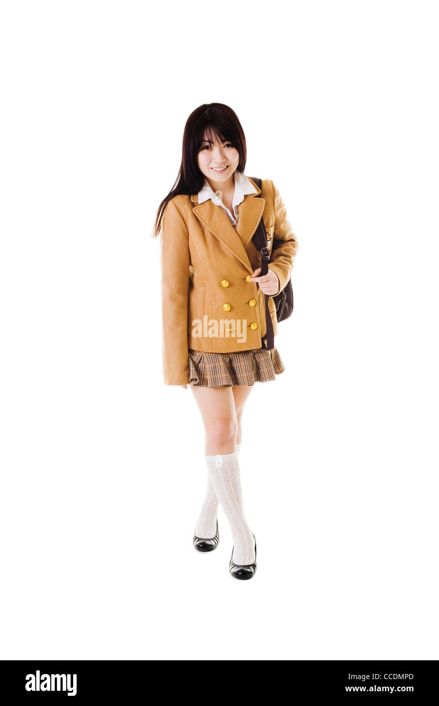 Chinese school girl wearing uniform hi-res stock photography and images ...