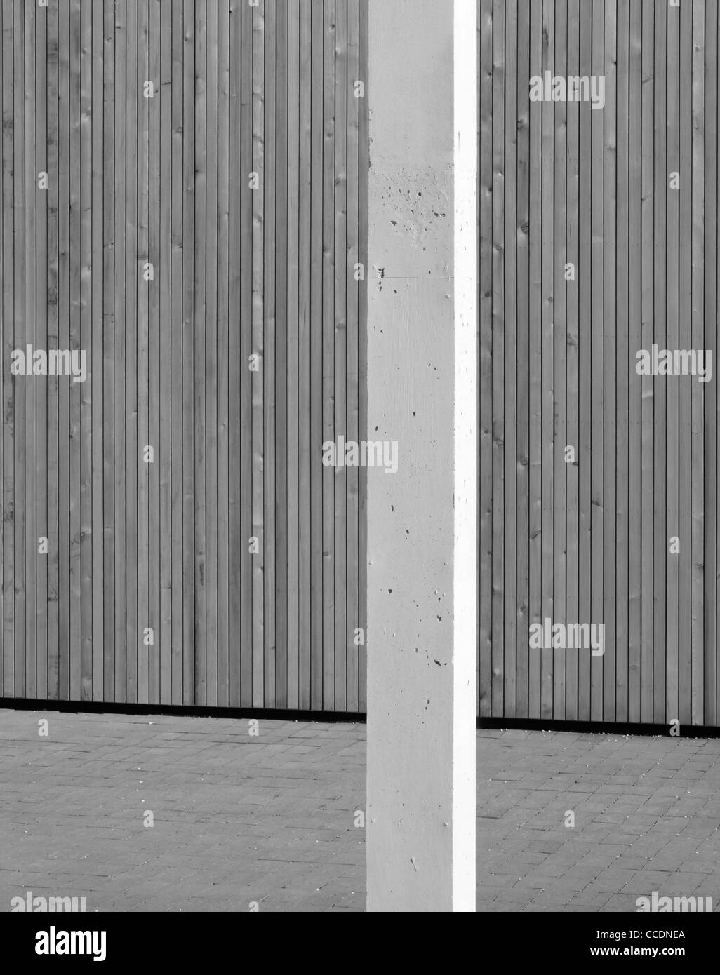 BEDALES SCHOOL ORCHARD DEVELOPMENT CONCRETE COLUMN LARCH CLADDING AND ...