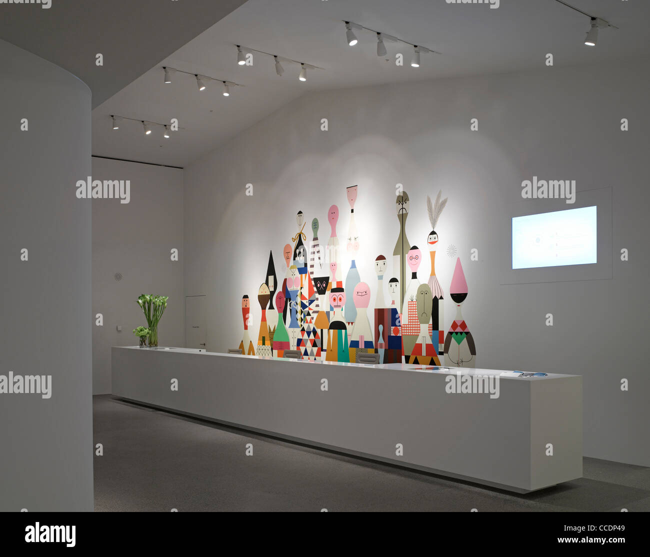 vitra haus interior view-reception Stock Photo - Alamy
