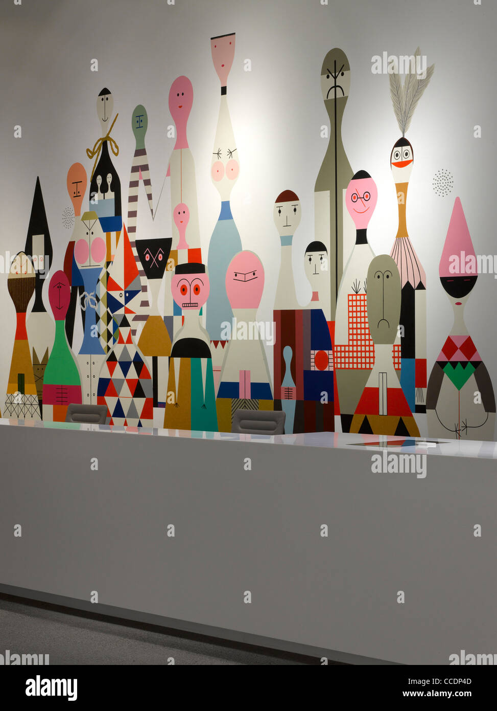 vitra haus interior view-reception Stock Photo - Alamy