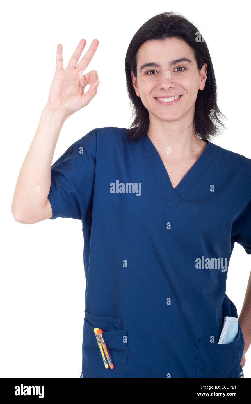 Dentist ok sign Stock Photo - Alamy