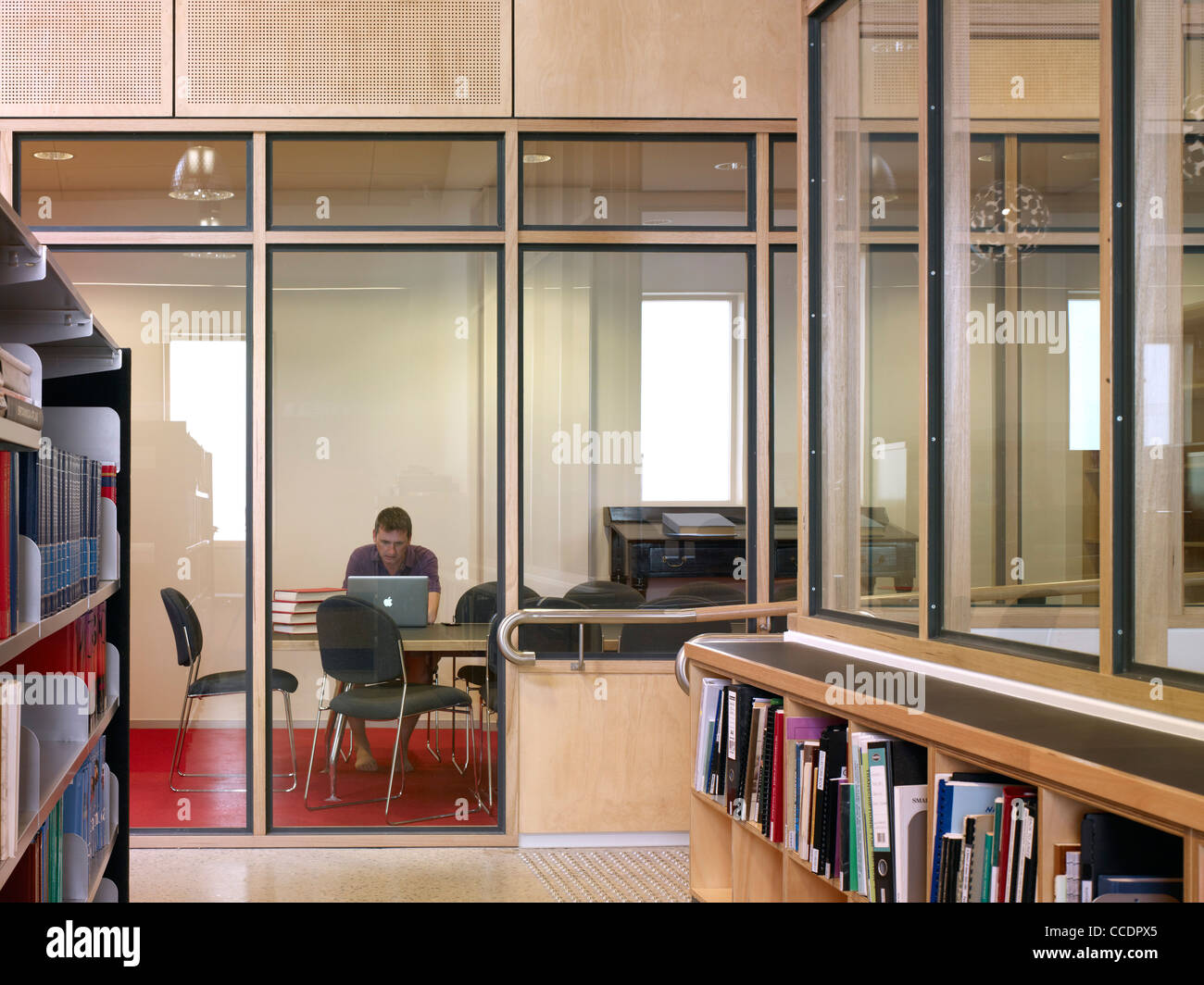reader, study room, built in furniture, shelving Stock Photo - Alamy