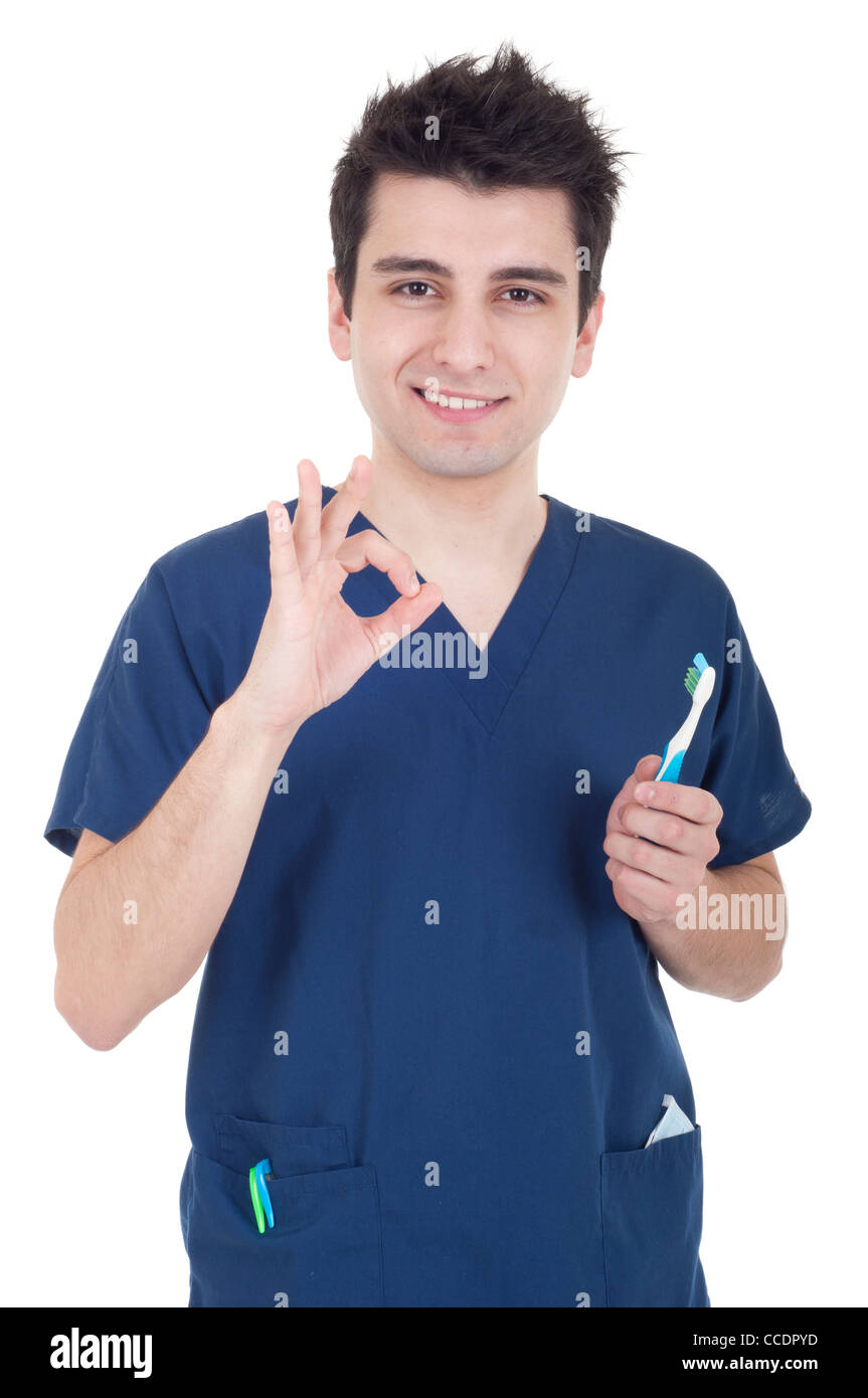 Dentist ok sign Stock Photo - Alamy