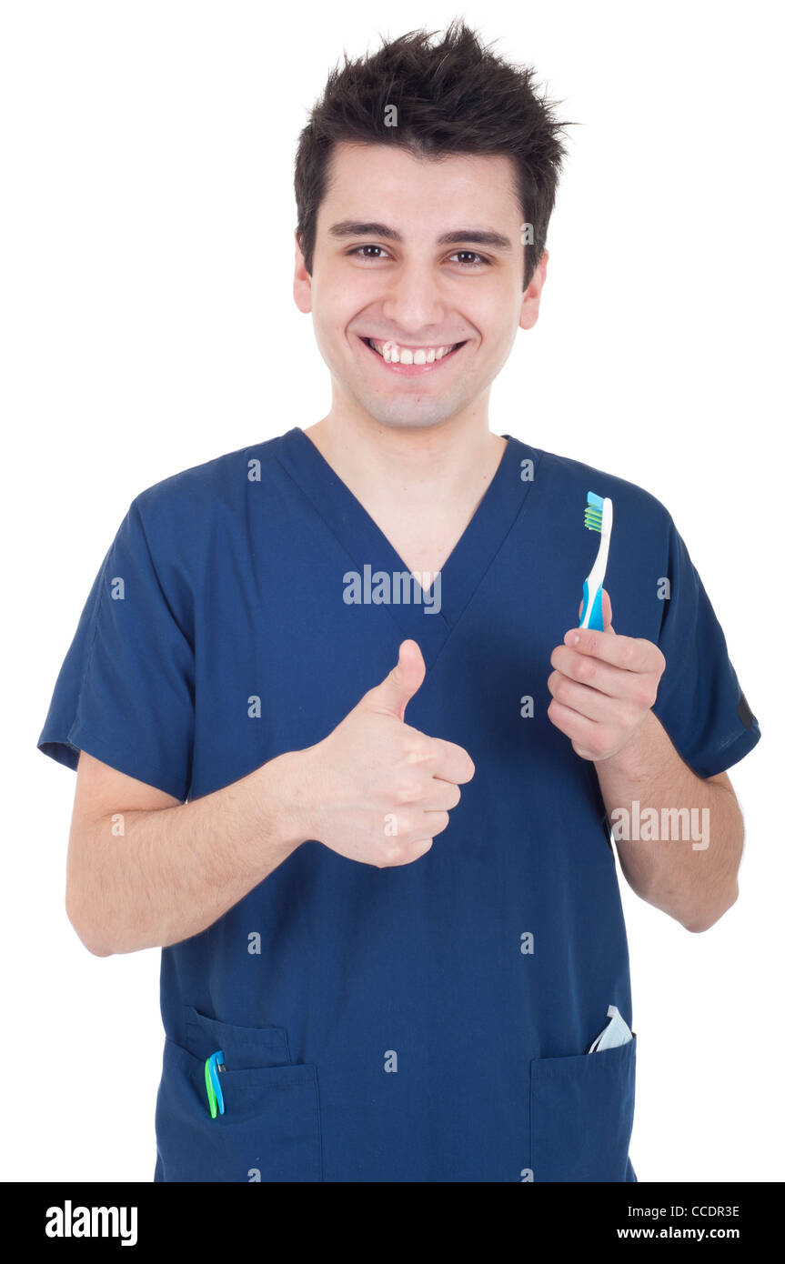 Dentist thumb up Stock Photo - Alamy