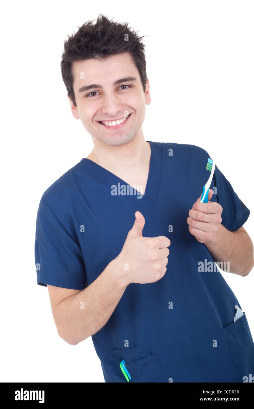 Dentist thumb up Stock Photo - Alamy