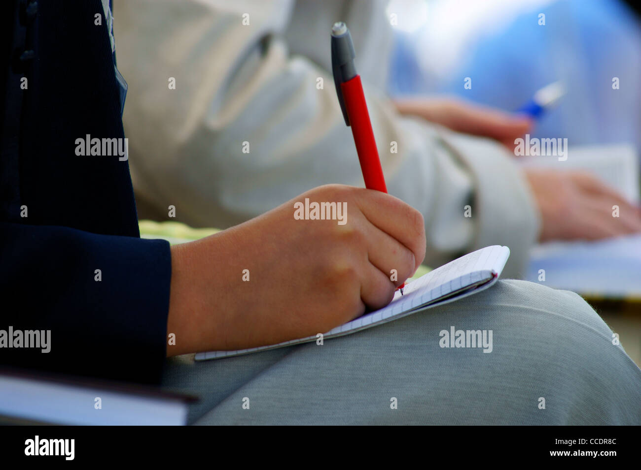 conference meeting, Hands, pen, notebooks and writing Stock Photo - Alamy