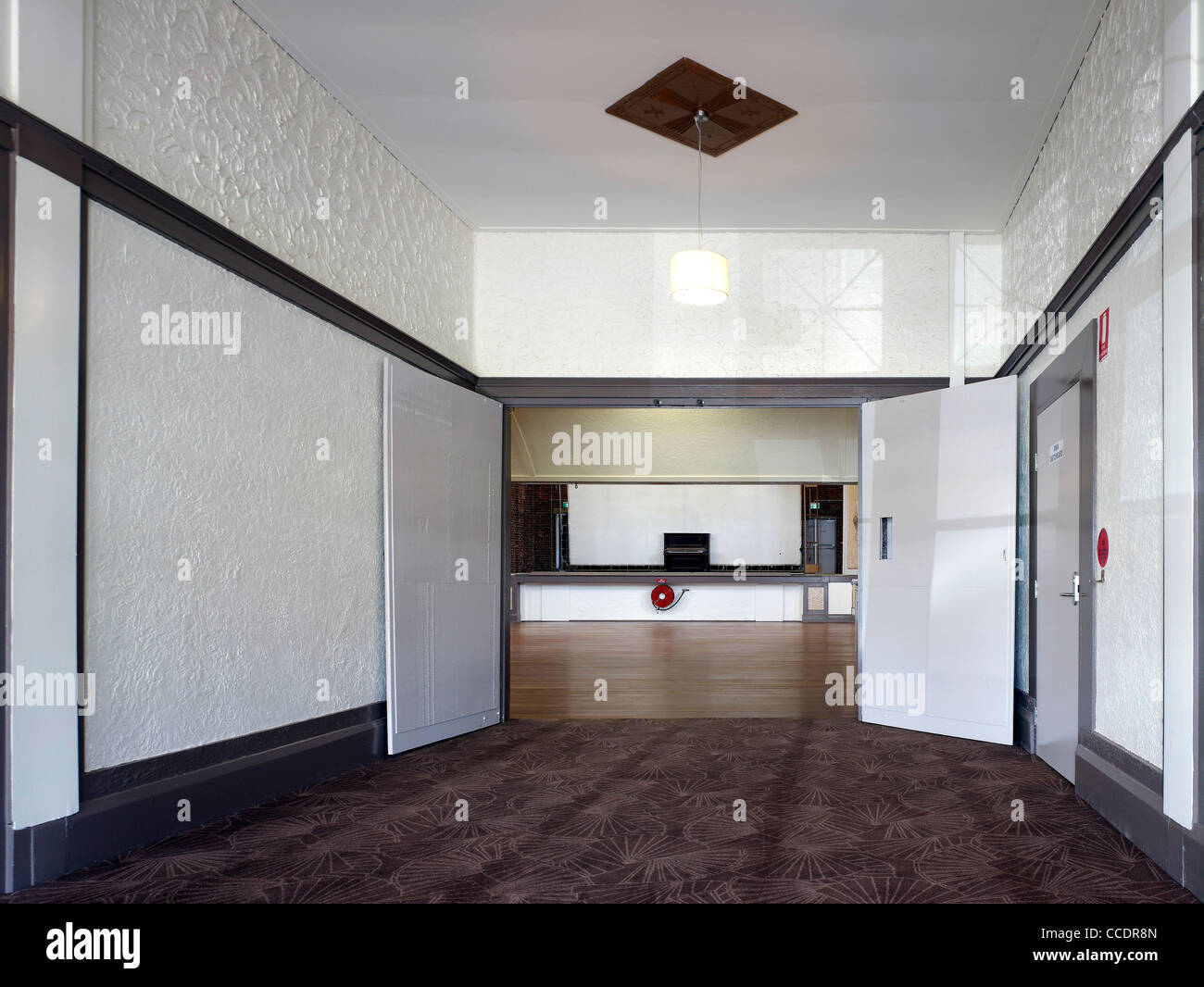 Ground floor entrance to auditorium interior completion of stage 1 of a ...