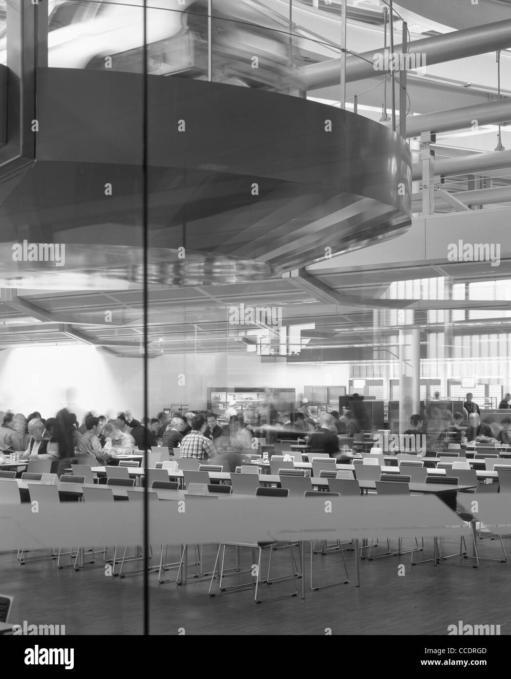 BMW PLANT LEIPZIG CENTRAL BUILDING PLANT CAFETERIA Stock Photo - Alamy