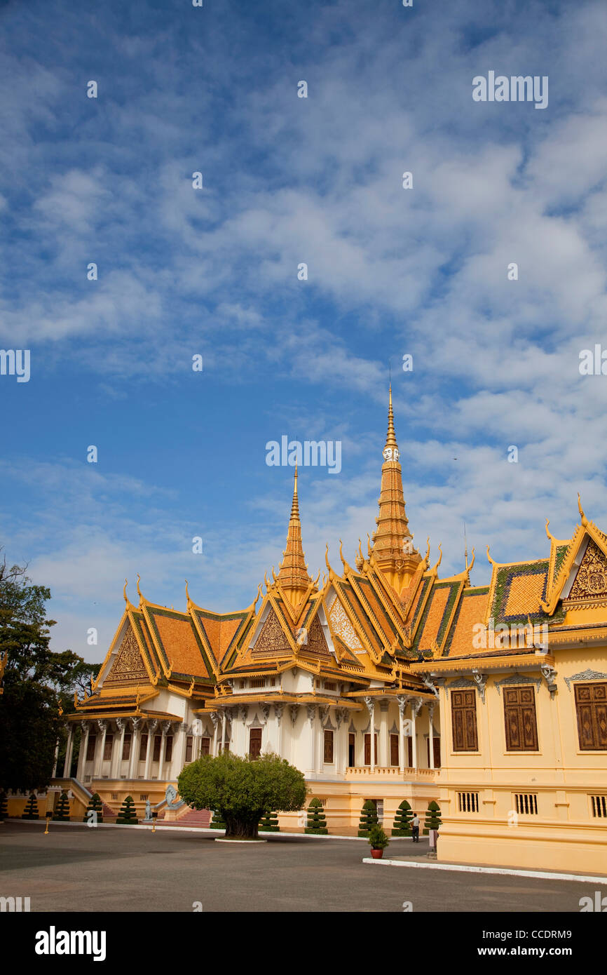 Royal Palace complex, architecture building with pagodas and temples ...