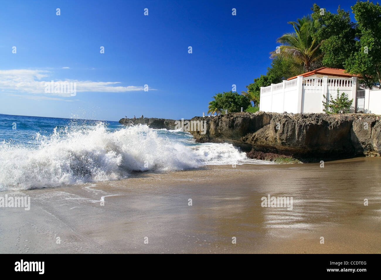 Terrace on beach Stock Photo - Alamy
