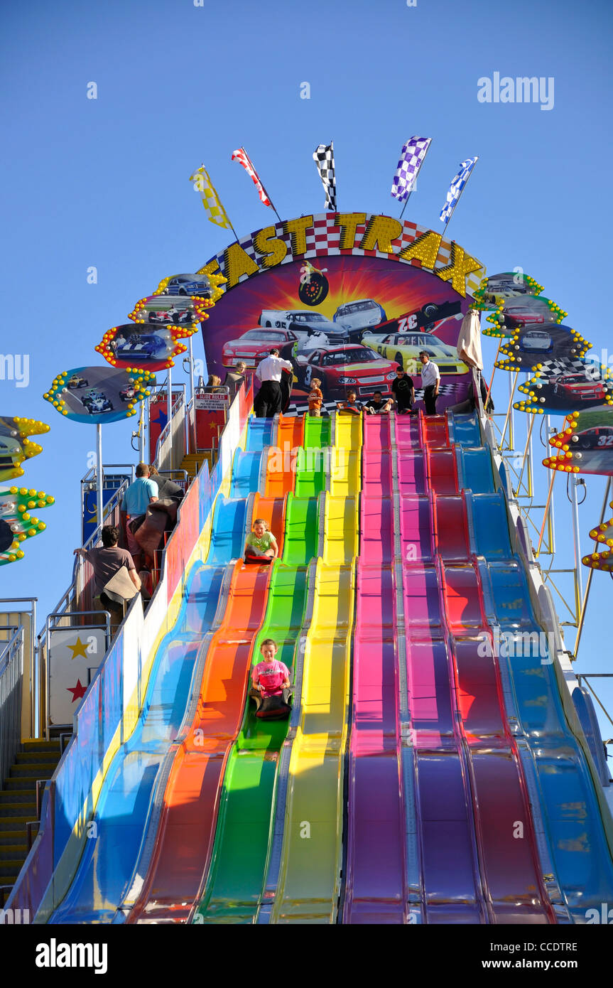 Water slide, Texas state fair, Dallas, Texas, USA Stock Photo - Alamy