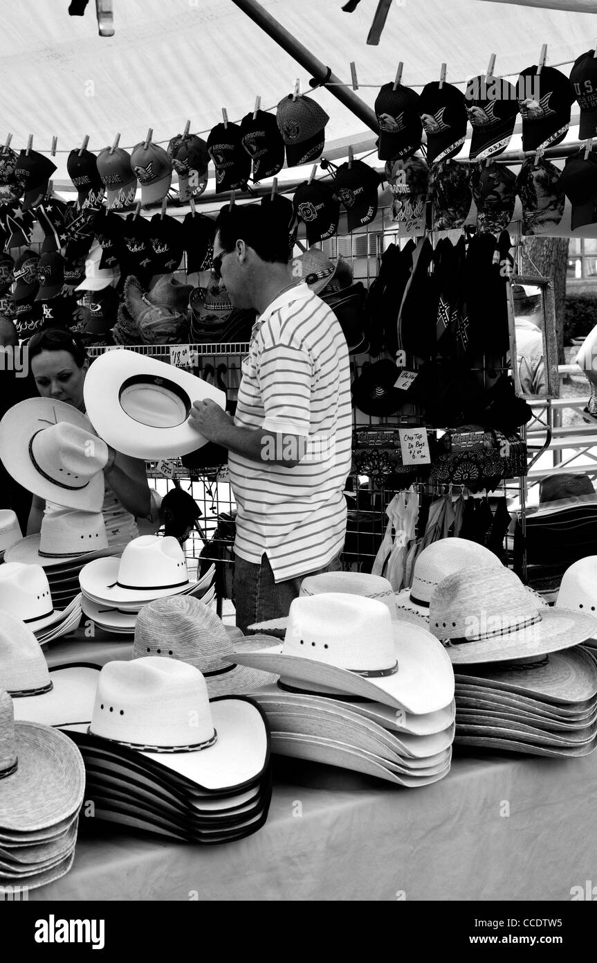 Black cowboy hats hi-res stock photography and images - Alamy