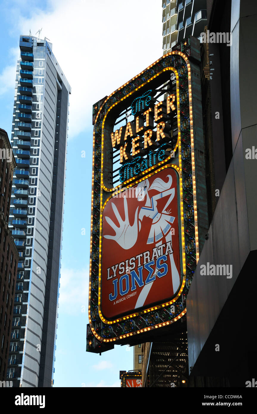 Lysistrata Jones Broadway show ad, Broadway, New York Stock Photo - Alamy