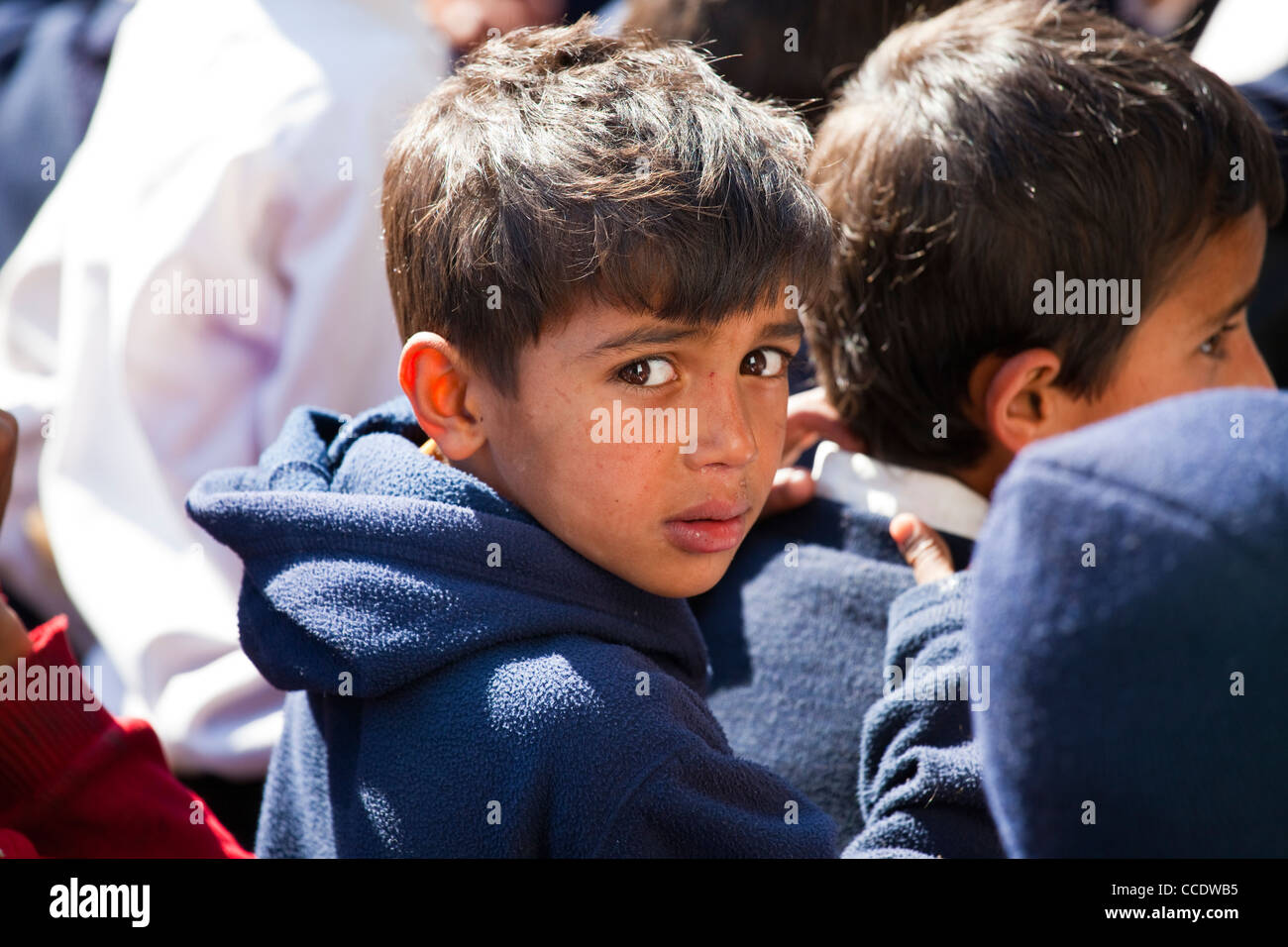 Young student in a Government School in Murree, Punjab Province ...