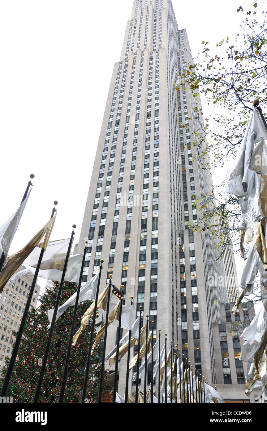 Rockefeller Center in winter, New York, USA Stock Photo - Alamy
