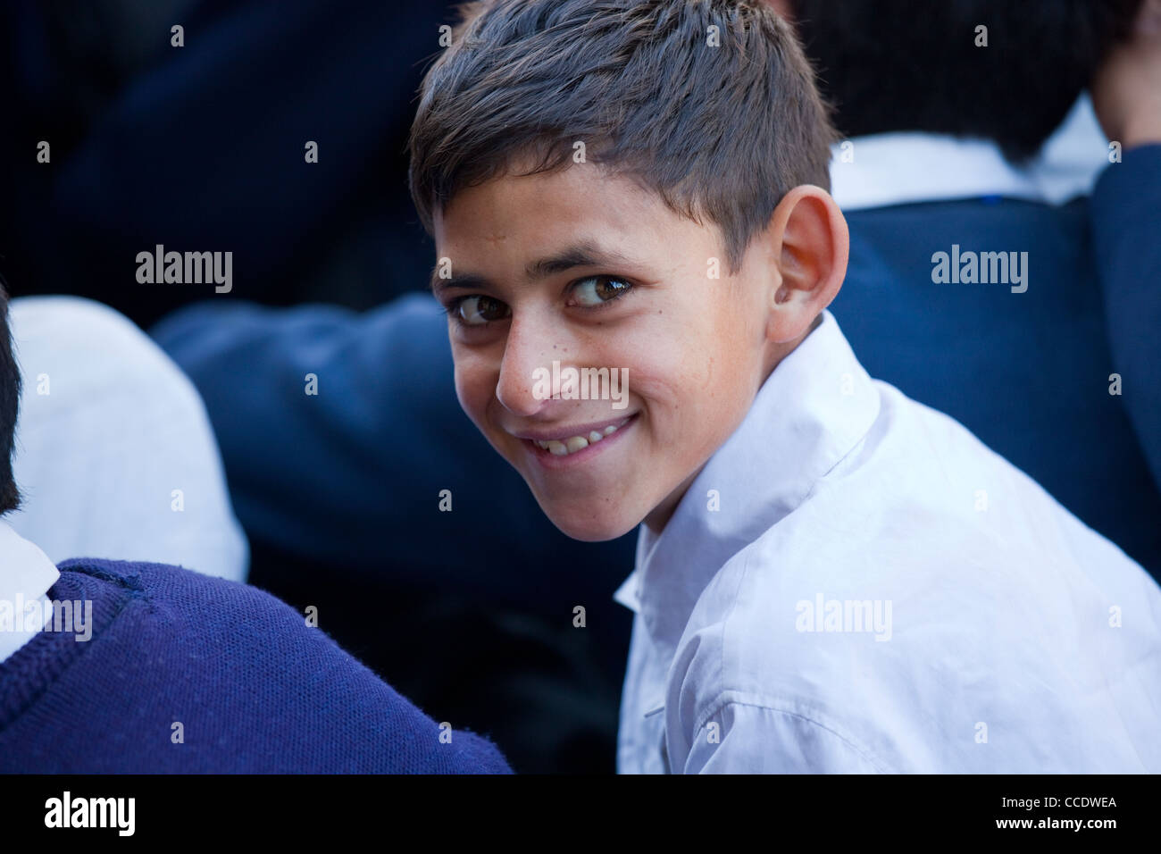Schoolboy at a Government school in Murree, Punjab Province, Pakistan ...