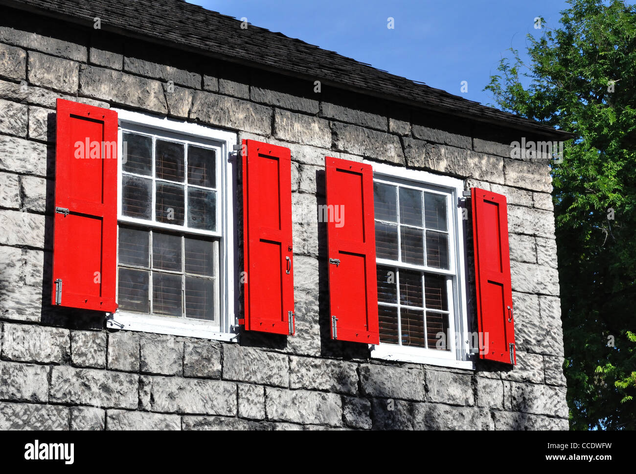 Old house with red shutters, Nassau, Bahamas Stock Photo - Alamy